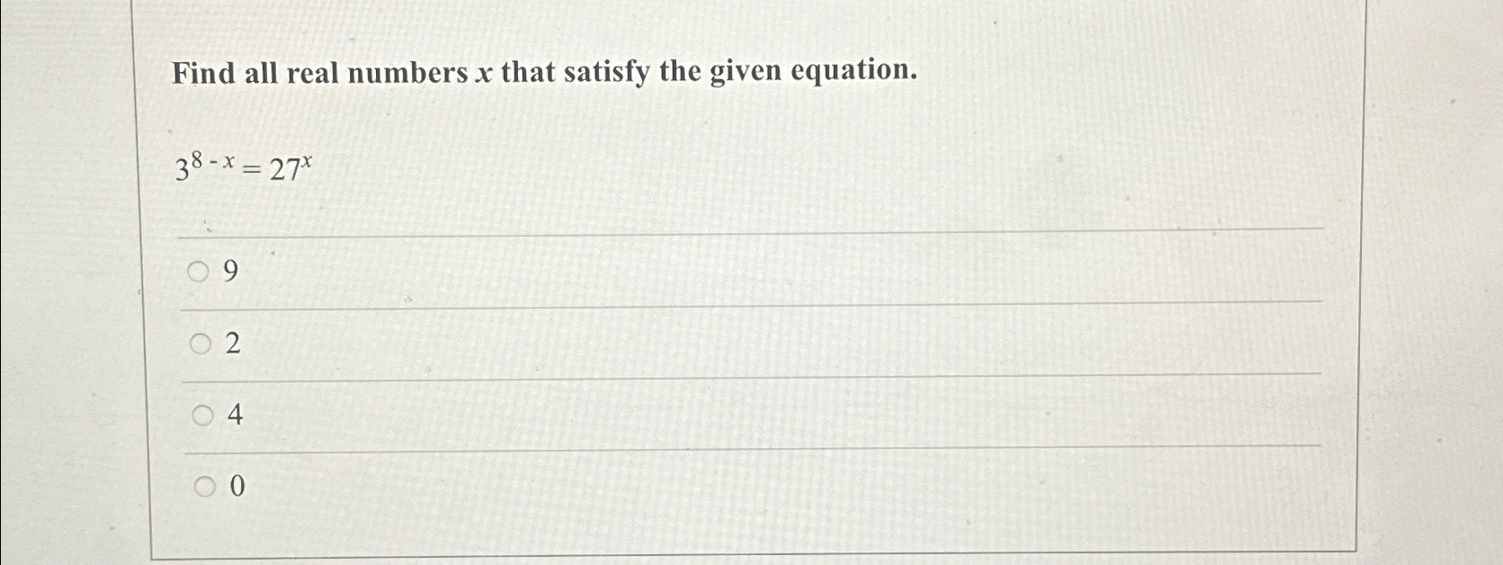 Solved Find all real numbers x ﻿that satisfy the given | Chegg.com