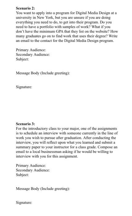 Drafting Emails Practice your skills below by writing | Chegg.com