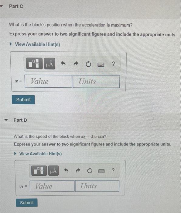 Solved A 100 g block attached to a spring with spring | Chegg.com