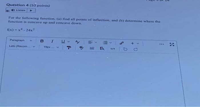 Solved Question 4 10 Points 1 Listen For The Following 
