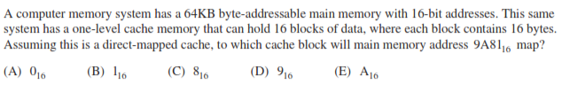 Solved A computer memory system has a 64 KB byte-addressable | Chegg.com