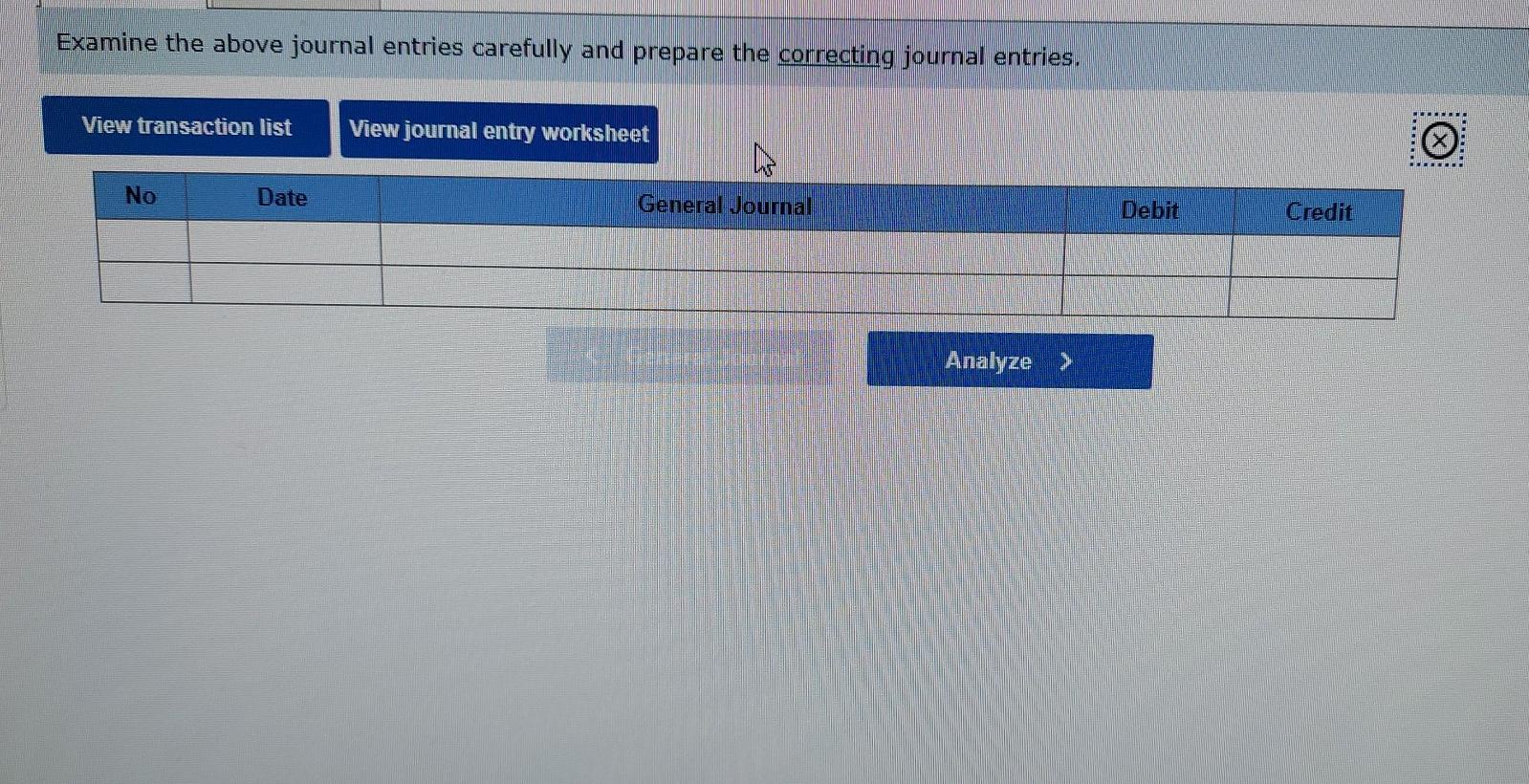 Solved Problem 4.3A (Algo) Recording correcting entries. LO | Chegg.com
