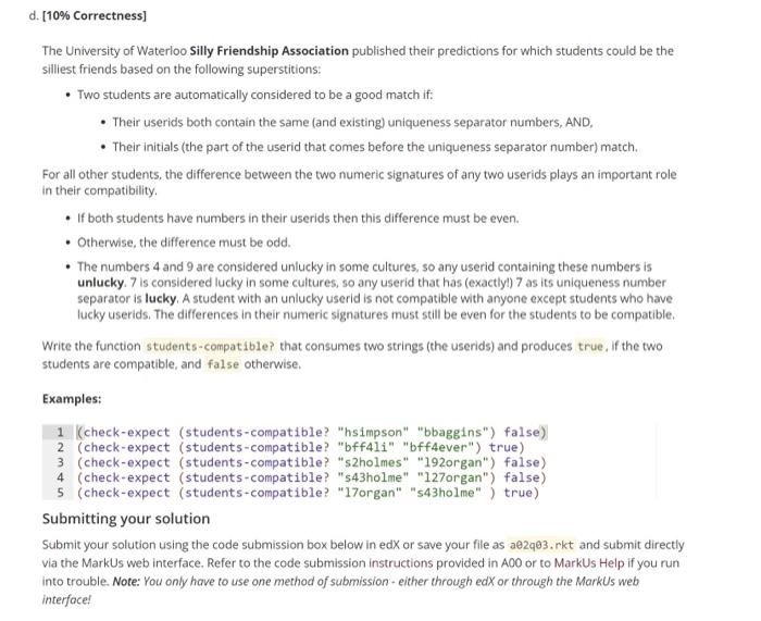 [30% Correctness] Your Watlam user ID is generated | Chegg.com