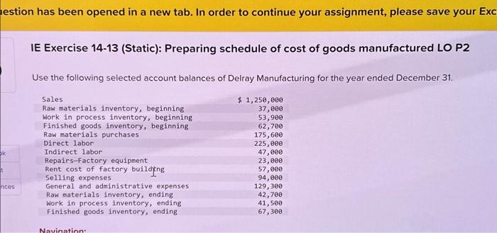 Solved stion has been opened in a new tab. In order to | Chegg.com