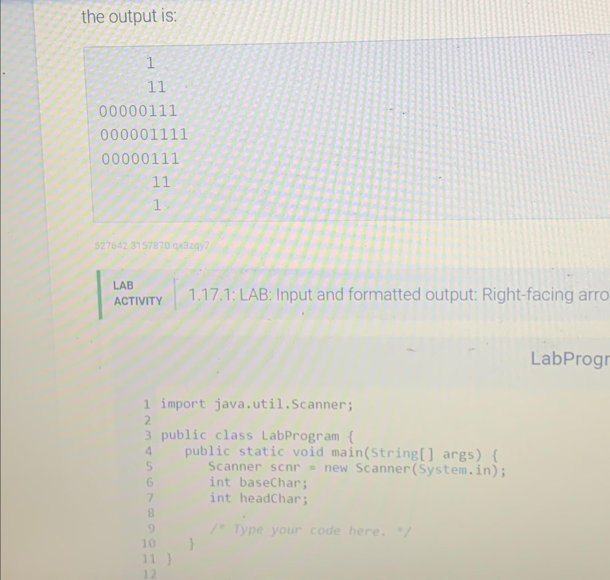 Solved the output | Chegg.com