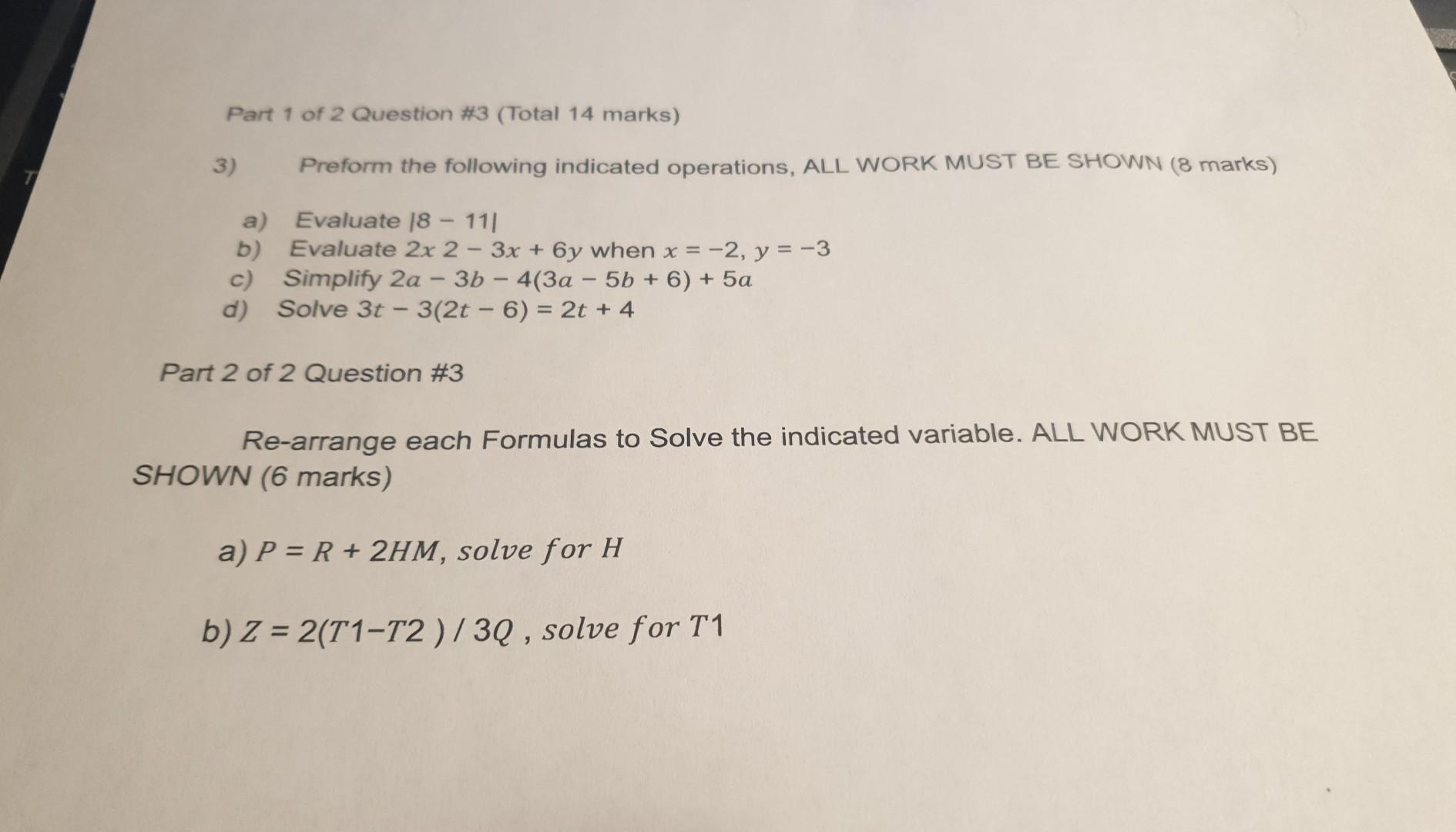 Solved Question has part 1of2 and part 2of2 worth (14 | Chegg.com