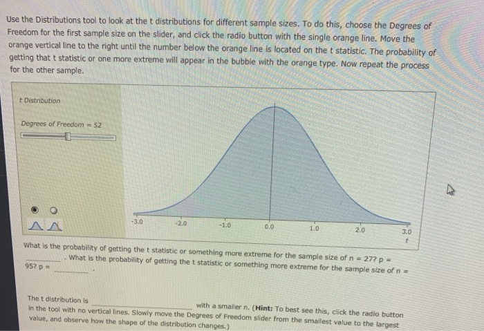 Solved nere to learn more. 4. The t statistic, the t | Chegg.com
