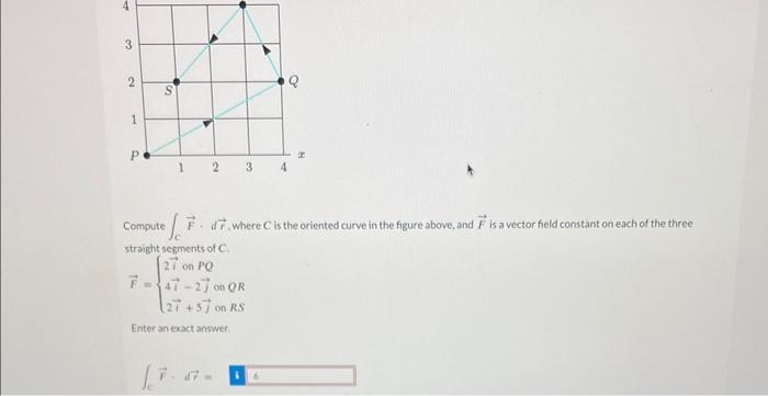 Solved Compute ∫CF. dr, where C is the oriented curve in the | Chegg.com