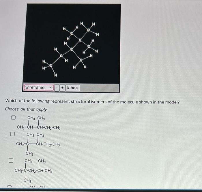 Solved Which of the following represent structural isomers | Chegg.com