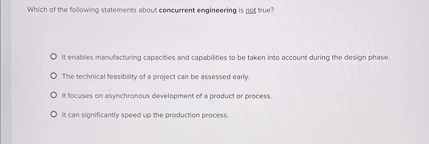 Solved Which of the following statements about concurrent | Chegg.com