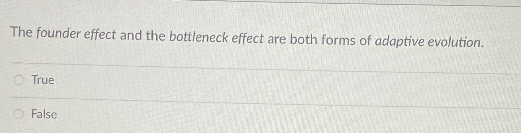 Solved The founder effect and the bottleneck effect are both | Chegg.com