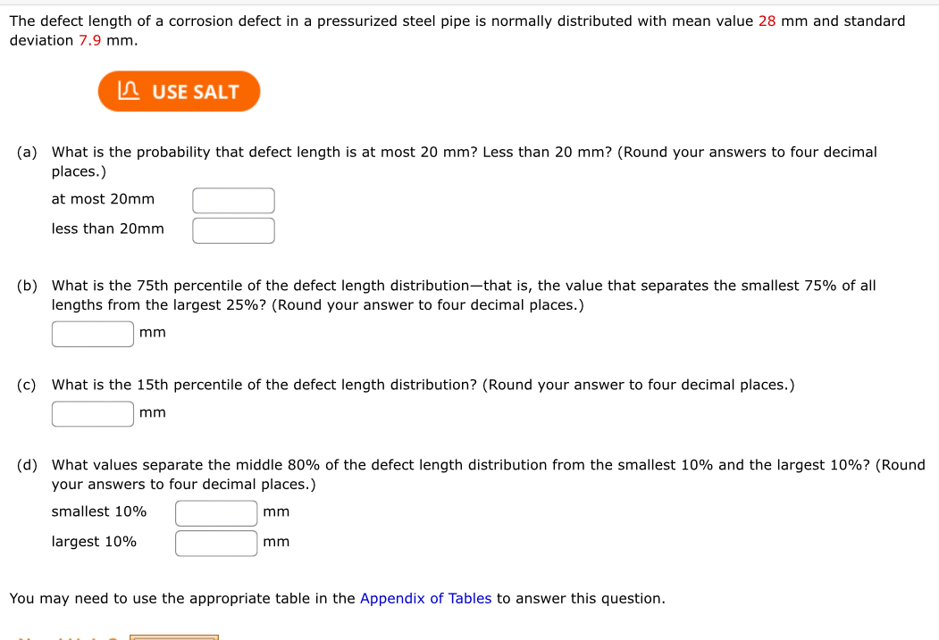 Solved The defect length of a corrosion defect in a | Chegg.com