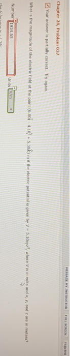 Solved MESSAGE HY INSTRUCTOR FULL SCREEN PRINTER Chapter 24, | Chegg.com