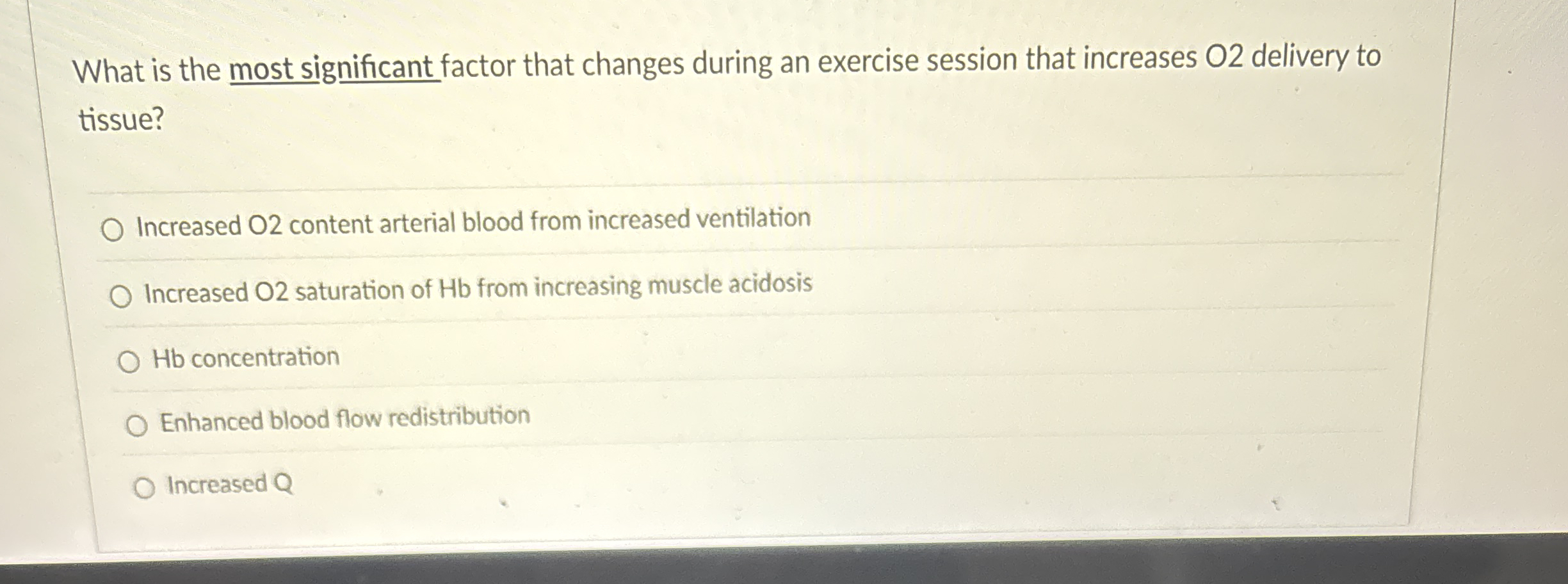 Solved What is the most significant factor that changes | Chegg.com