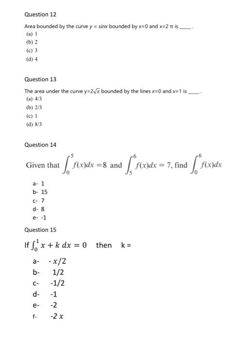 Solved Area bounded by the curve y=sinx bounded by x=0 and | Chegg.com