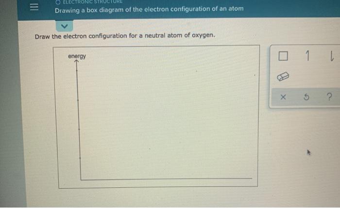 Solved O ELEC IN Drawing a box diagram of the electron | Chegg.com