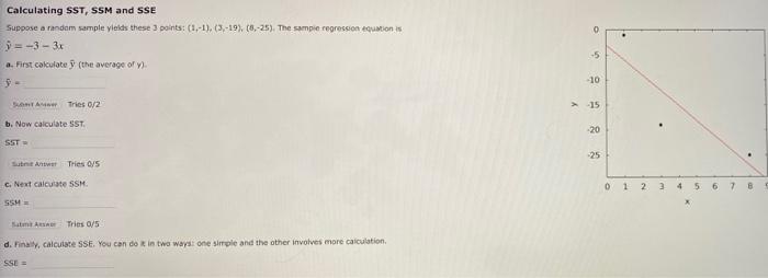 Solved 0 Calculating SST, SSM and SSE Suppose a random | Chegg.com