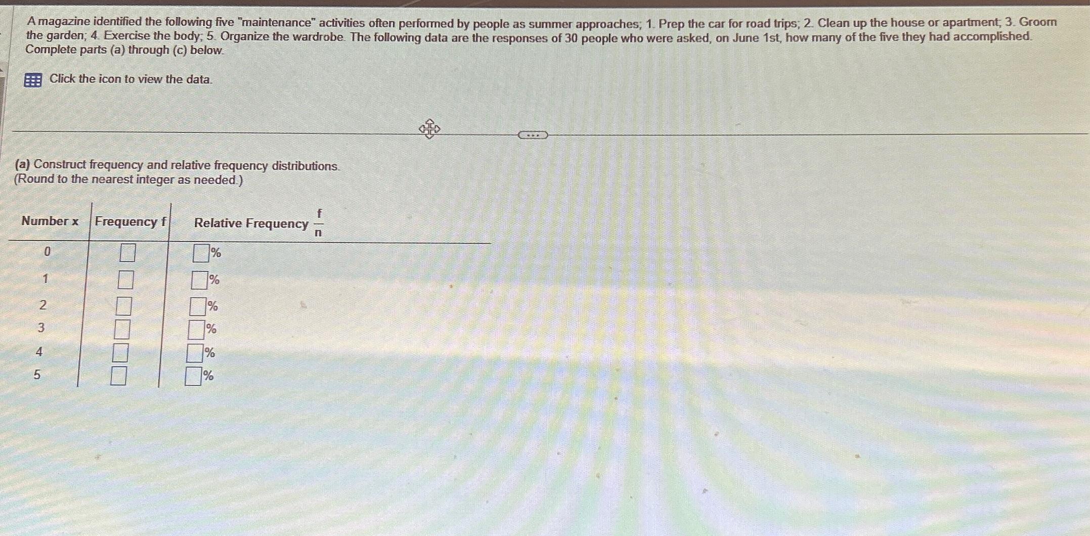 Complete parts (a) ﻿through (c) ﻿below.Click the icon | Chegg.com