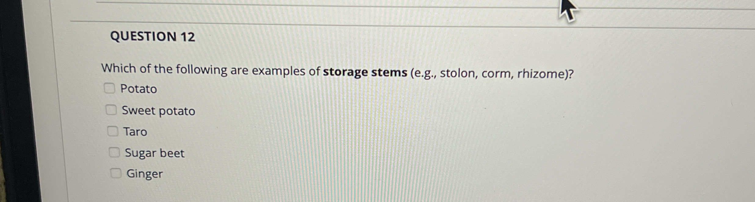 Solved QUESTION 12Which of the following are examples of | Chegg.com