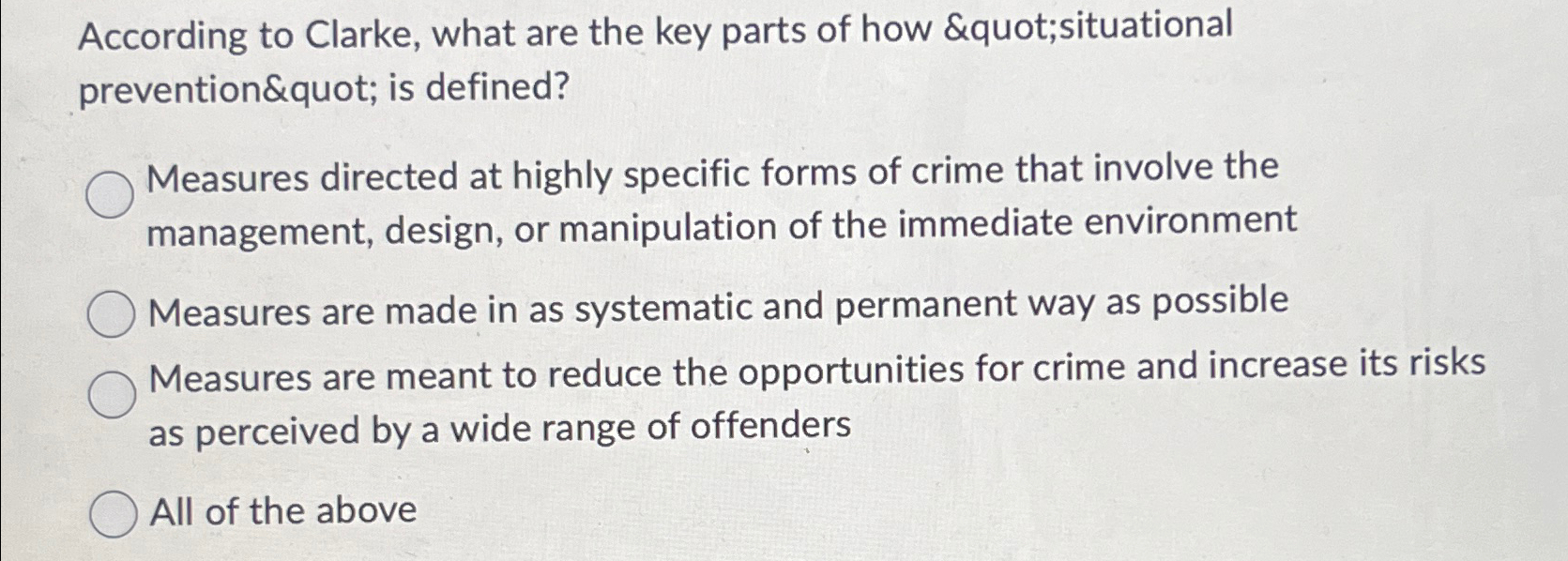 Solved According to Clarke, what are the key parts of how | Chegg.com