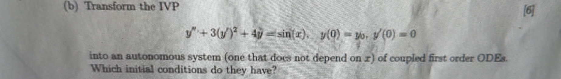 Solved (b) ﻿Transform the | Chegg.com