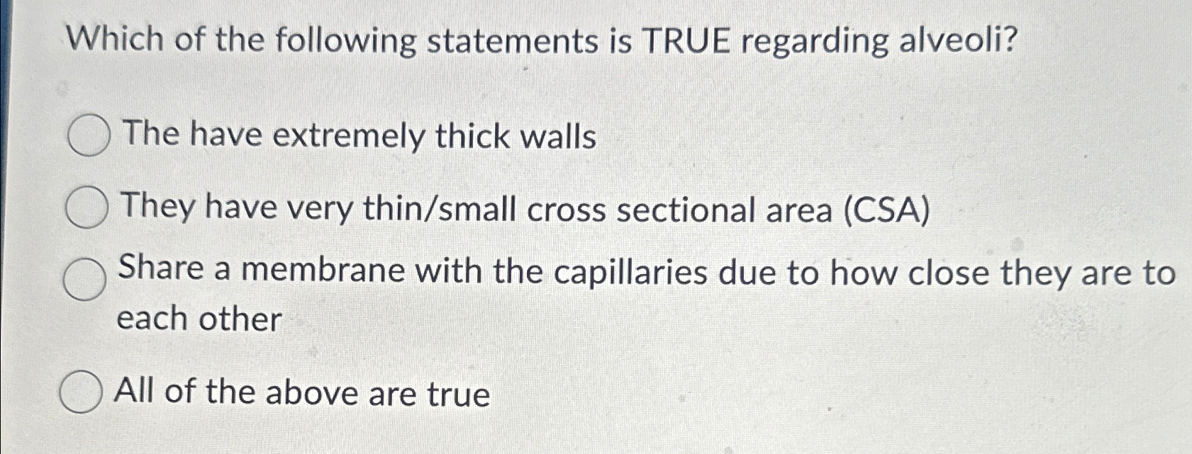 Solved Which of the following statements is TRUE regarding | Chegg.com