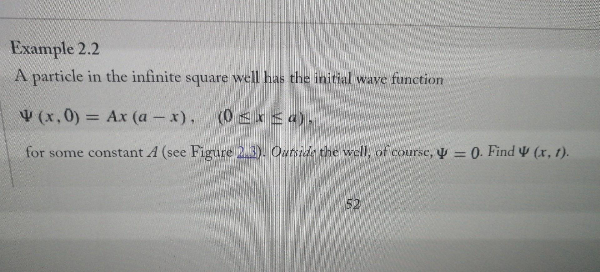Solved A Particle In The Infinite Square Well Has The