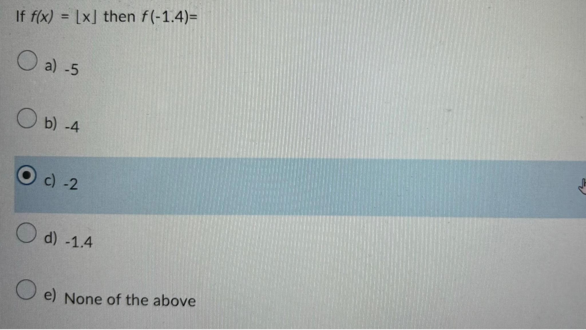 Solved If f(x)=|??x??| ﻿then | Chegg.com