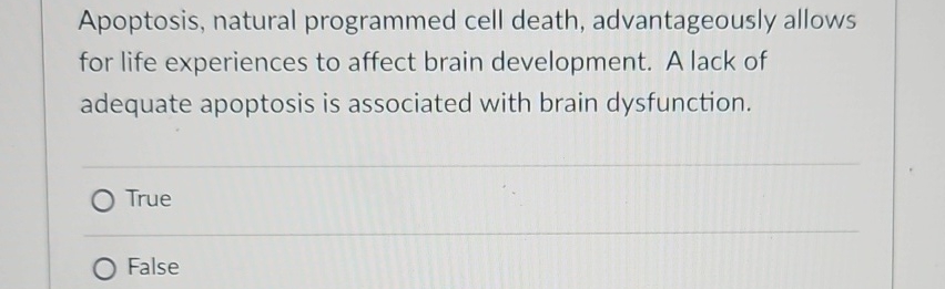 Solved Apoptosis, natural programmed cell death, | Chegg.com