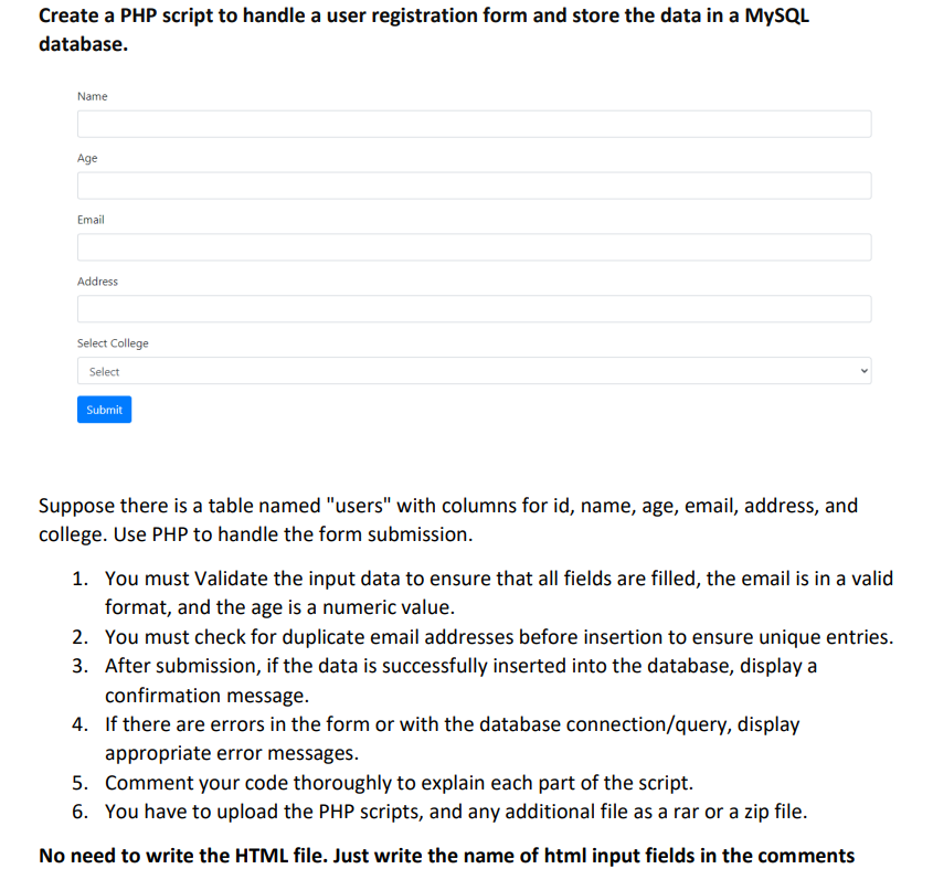 Solved Suppose there is a table named "users" with columns | Chegg.com
