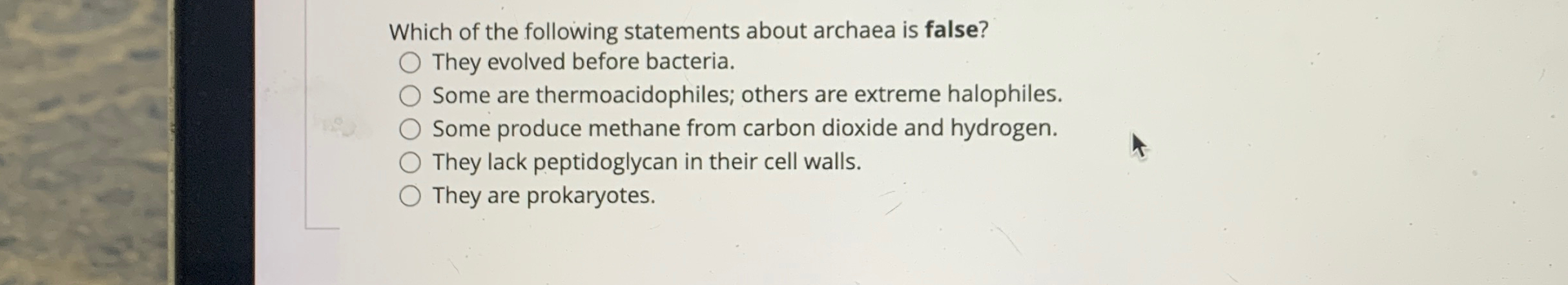 Solved Which of the following statements about archaea is | Chegg.com