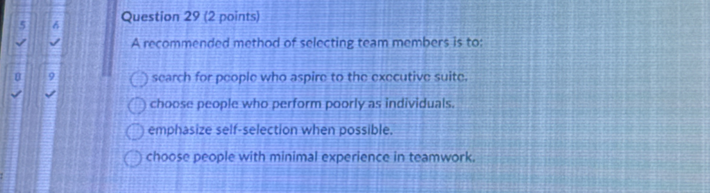 Solved Question 29 (2 ﻿points)A recommended method of | Chegg.com