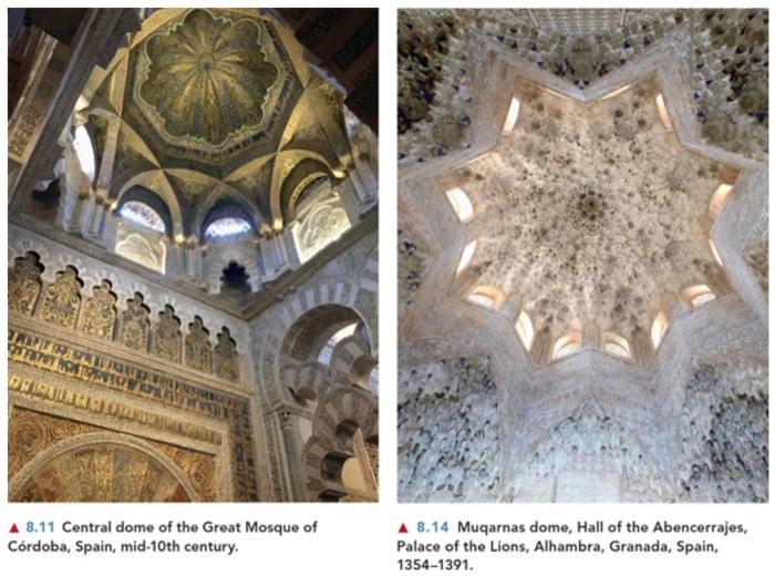 Solved Compare and contrast the style of these two domes. | Chegg.com