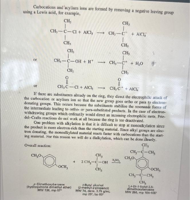 Solved Experiment 3 - Electrophilic Aromatic Substitution: | Chegg.com