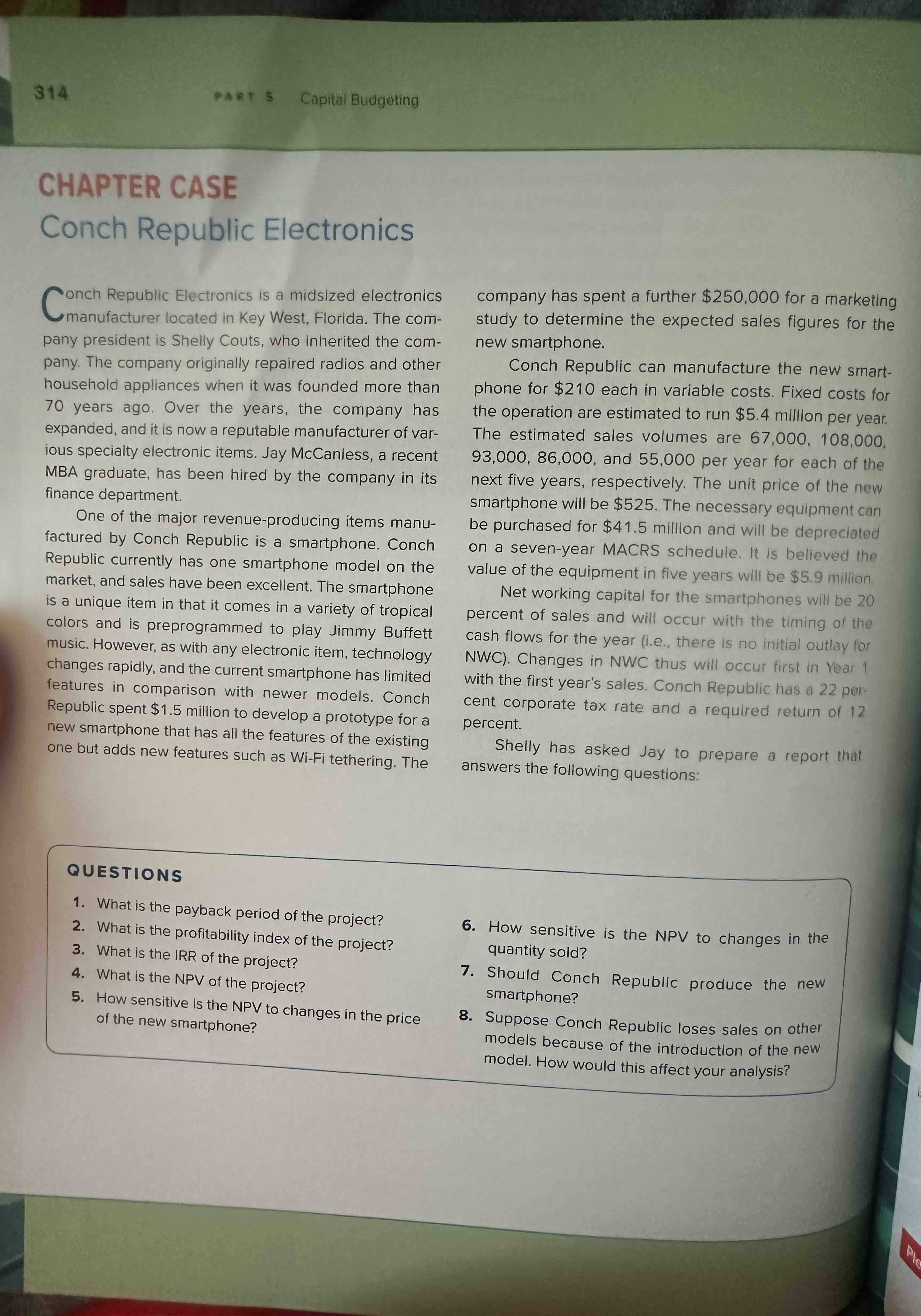 Chapter Case: Conch Republic Electronics. How do I | Chegg.com