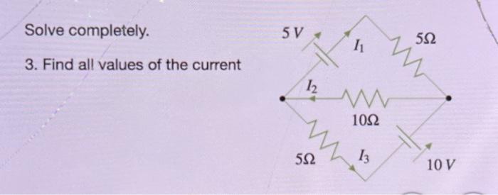 Solved 3. Find all values of the current | Chegg.com