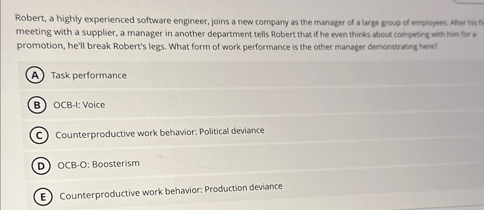 Solved Robert, a highly experienced software engineer, joins | Chegg.com
