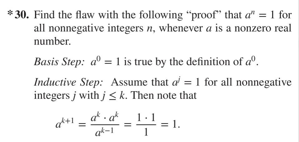 Solved 30. Find the flaw with the following "proof" that | Chegg.com