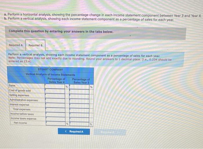 Solved Exercise 13-3A (Algo) Horizontal and vertical | Chegg.com