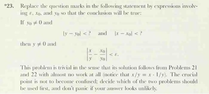 Solved Replace the question marks in the following statement | Chegg.com