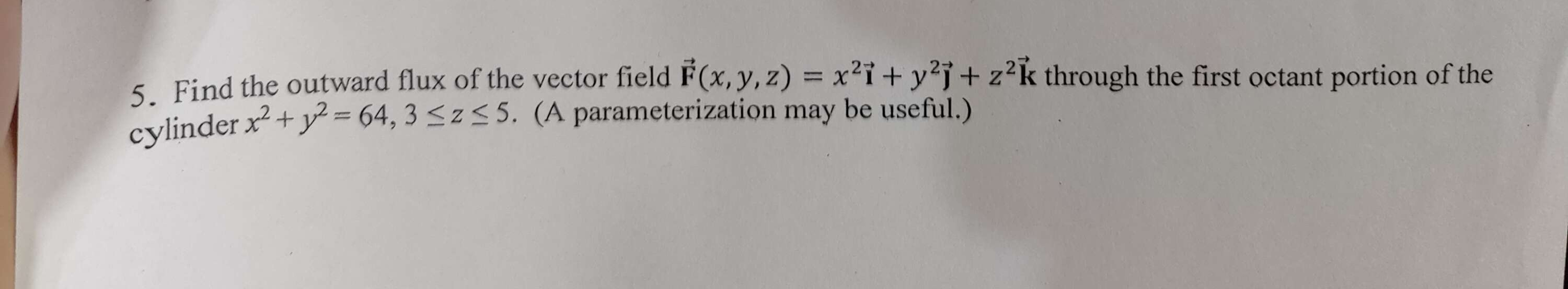 Solved Find the outward flux of the vector field | Chegg.com