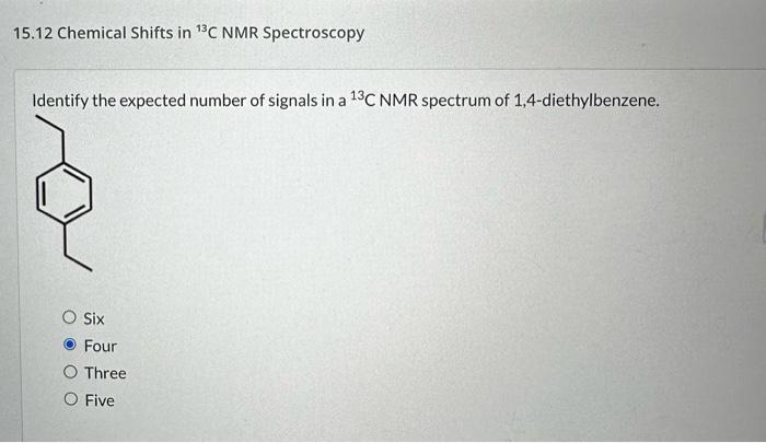 Solved 15.12 Chemical Shifts in 13C NMR Spectroscopy | Chegg.com