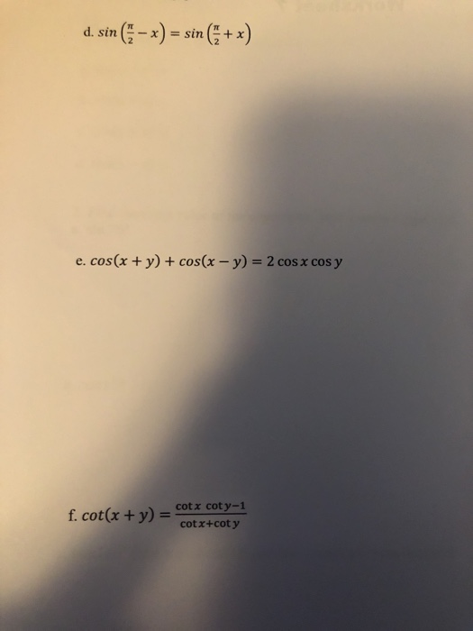 Solved 3. Prove each identity: a. cot + (1/ _ c) = = tanc b. | Chegg.com