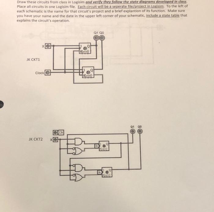 Solved Draw these circuits from class in Logisim and verify | Chegg.com