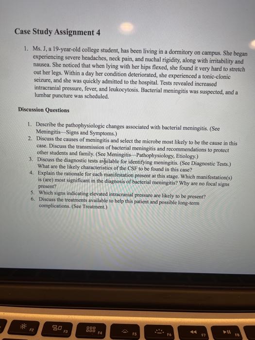 Solved Case Study Assignment 4 1. Ms. J, a 19-year-old | Chegg.com