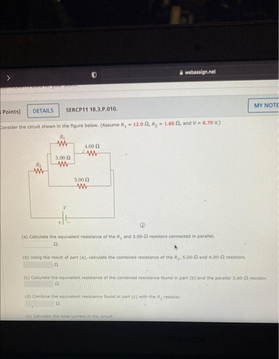 Solved onsider the circist shown in the figure below. | Chegg.com