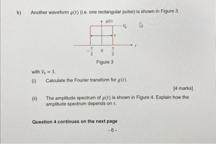 Solved Another waveform g(t) (i.e. one rectangular pulse) is | Chegg.com