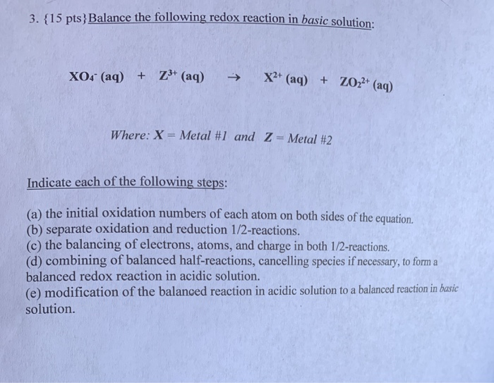 Solved Please follow directions clearly,please balance it | Chegg.com