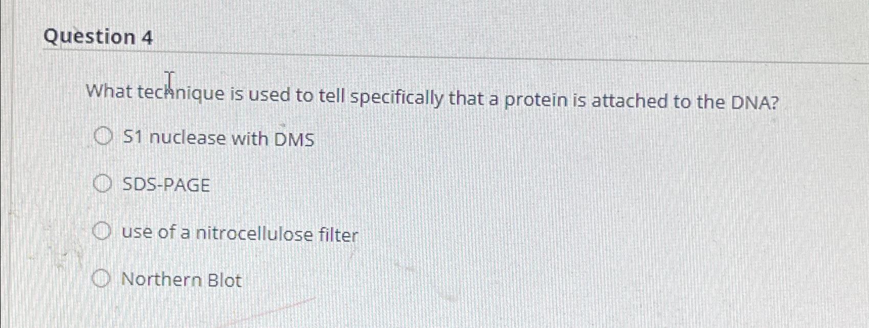 Solved Question 4What technique is used to tell specifically | Chegg.com