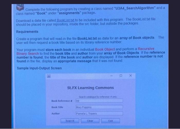 Solved Complete the following program by creating a class | Chegg.com